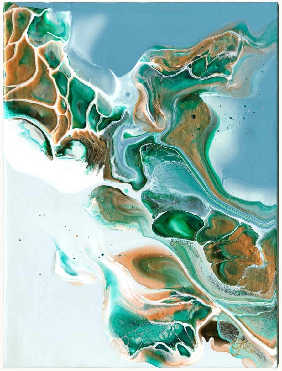 Exploring the Artistic World of Fluid Painting - Golden Fluid Art